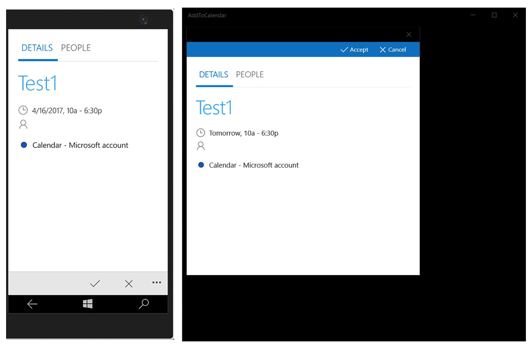 Adding Appointments To Windows 10 Calendar Using C 